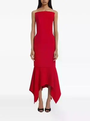 Safiyaa Tegan Asymmetric Midi Dress