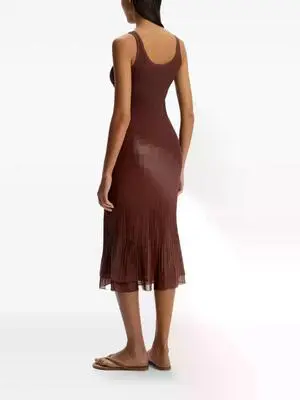 12 STOREEZ Pleated Midi Skirt