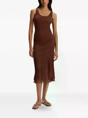 12 STOREEZ Ribbed-knit Tank Top - Brown