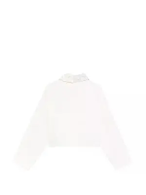 Plan C Jacket With Sequin Detail - Neutrals
