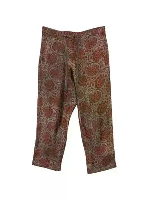 UMA WANG Perch Floral-print Trousers - Neutrals