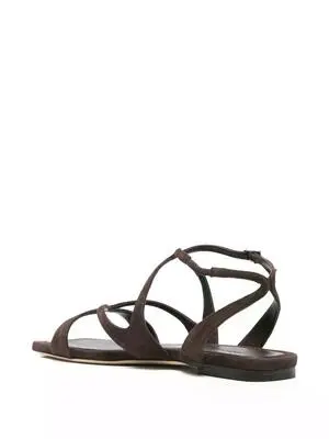 JIMMY CHOO Ayla Strappy Sandals - Brown