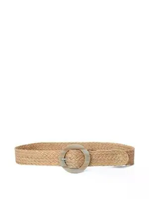 Ralph Lauren Round-buckle Woven Belt - Neutrals
