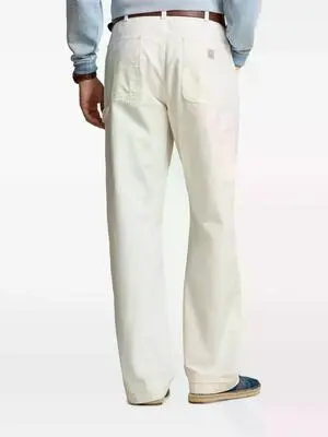 Polo Ralph Lauren Logo Patch Trousers - Neutrals