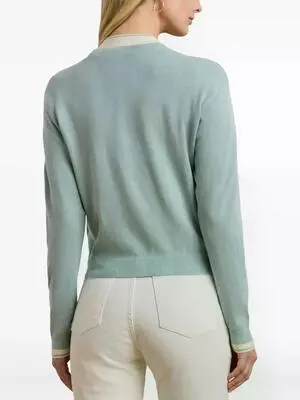 Ralph Lauren Embroidered-logo Cardigan - Blue