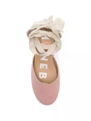 Manebí Tie-fastening Wedge Espadrilles - Pink