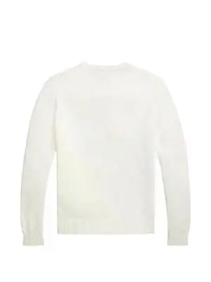 Polo Ralph Lauren Logo-embroidered Crew-neck Sweater - Neutrals