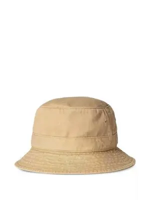 Polo Ralph Lauren Embroidered Logo Bucket Hat - Neutrals