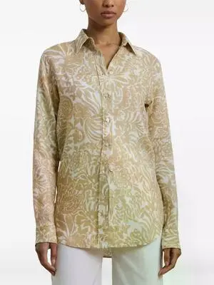 Ralph Lauren Floral Print Shirt - Neutrals