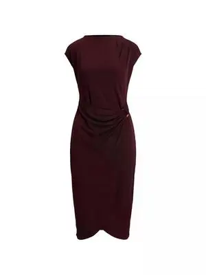 Midi Draped Detail Dresses