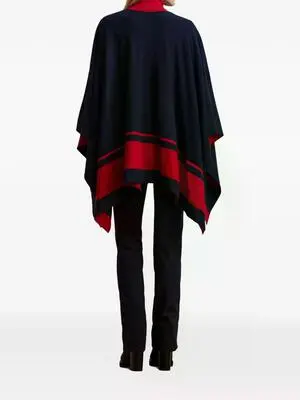Ralph Lauren Striped Toggle Cape