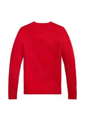 Polo Ralph Lauren Cable-knit Crewneck Sweater - Red