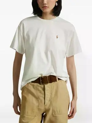 Polo Ralph Lauren Logo-embroidered T-shirt - White