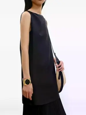 LESS Layered A-line Dress - Black