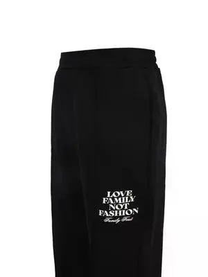 FAMILY FIRST Graphic Track Pants - Black