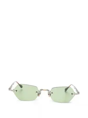 Matsuda Geometric Rimless Sunglasses - Silver