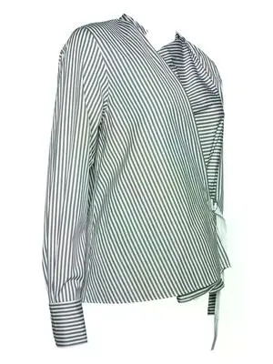 JOSEPH Striped Wrap Shirt