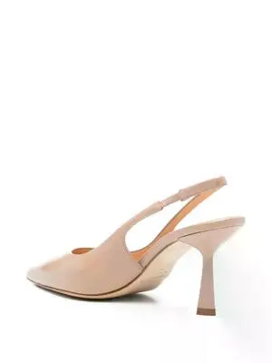 CHANTAL Pointed-toe Slingback Pumps - Neutrals