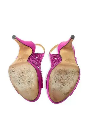 GINA 120mm Rhinestone-embellished Sandals