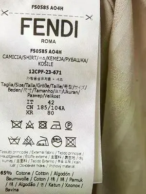 Fendi Logo-jacquard Shirt