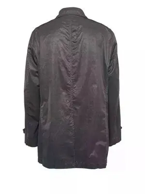 ARMANI Check-pattern Overcoat