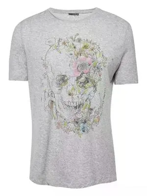 Alexander McQueen Skull Floral-print T-shirt