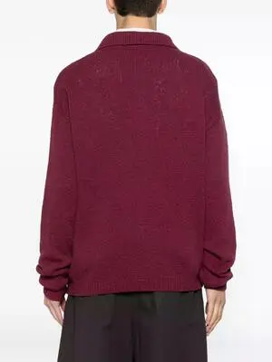 A KIND OF GUISE Marabou V-neck Sweater
