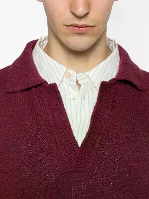 A KIND OF GUISE Marabou V-neck Sweater