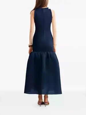 GEMY MAALOUF Sleeveless Midi Dress - Blue