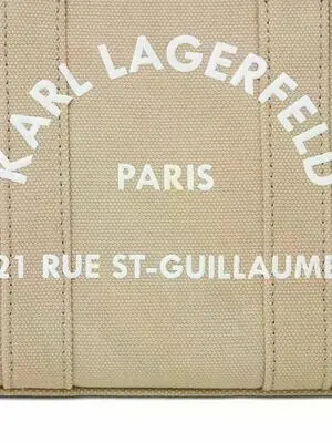 Karl Lagerfeld Mini Rue St-guillaume Square Tote - Neutrals