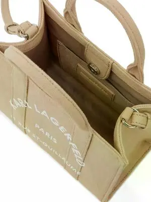 Karl Lagerfeld Mini Rue St-guillaume Square Tote - Neutrals