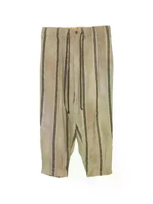 UMA WANG Striped Drawstring Trousers