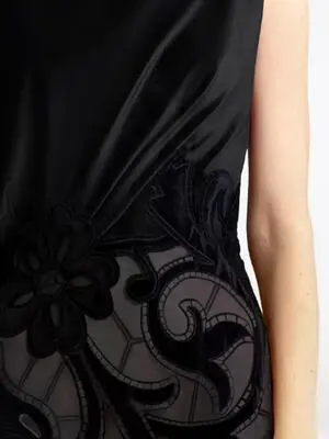 GEMY MAALOUF Embroidered Maxi Dress