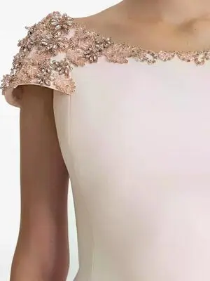 GEMY MAALOUF Beaded-shoulder Maxi Dress