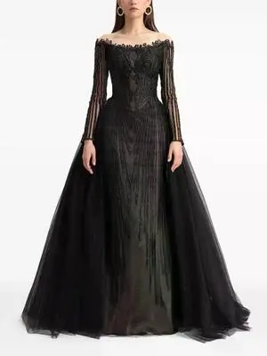 GEMY MAALOUF Off-shoulder Maxi Dress