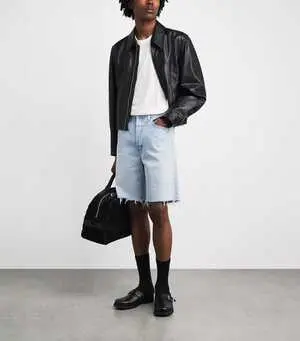 AGOLDE Anson Denim Shorts - Blue