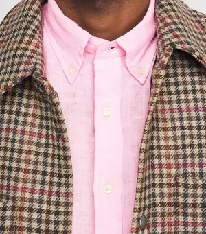 Polo Ralph Lauren Linen Custom Fit Shirt - Pink