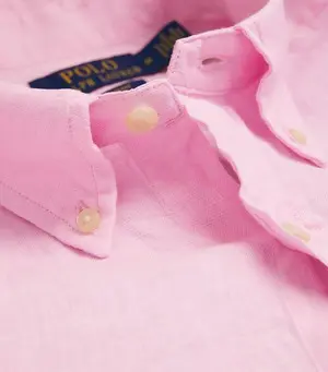 Polo Ralph Lauren Linen Button-up Shirt With Embroidered Logo