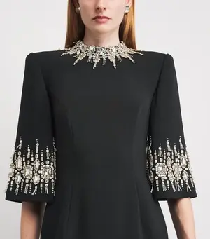 Jenny Packham High-neck Ilana Gown - Black