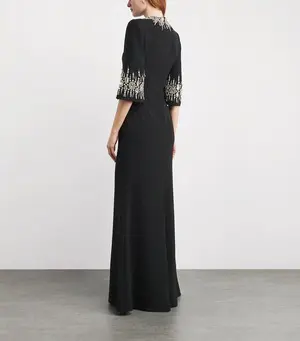 Jenny Packham High-neck Ilana Gown - Black