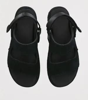 UGG Suede Goldenstar Glide Sandals - Black