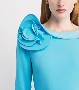 Roland Mouret Flower Appliqué Gown