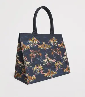 Harrods Great British Tote Bag - Navy
