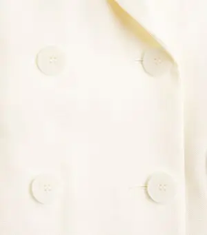 Sandro Double-breasted Blazer - Beige