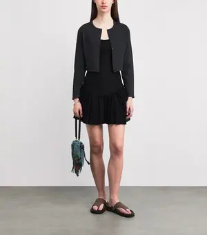 Sandro Buttoned Cropped Cardigan