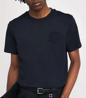 Sandro Cotton Crochet T-shirt - Blue