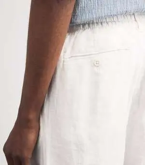 Polo Ralph Lauren Linen Drawstring Prepster Trousers - Ivory