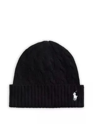 Polo Ralph Lauren Cable-knit Beanie - Black