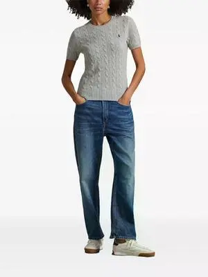 Polo Ralph Lauren Cable-knit Short-sleeve Top