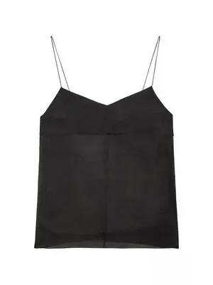 VORANIDA Semi-sheer V-neck Top